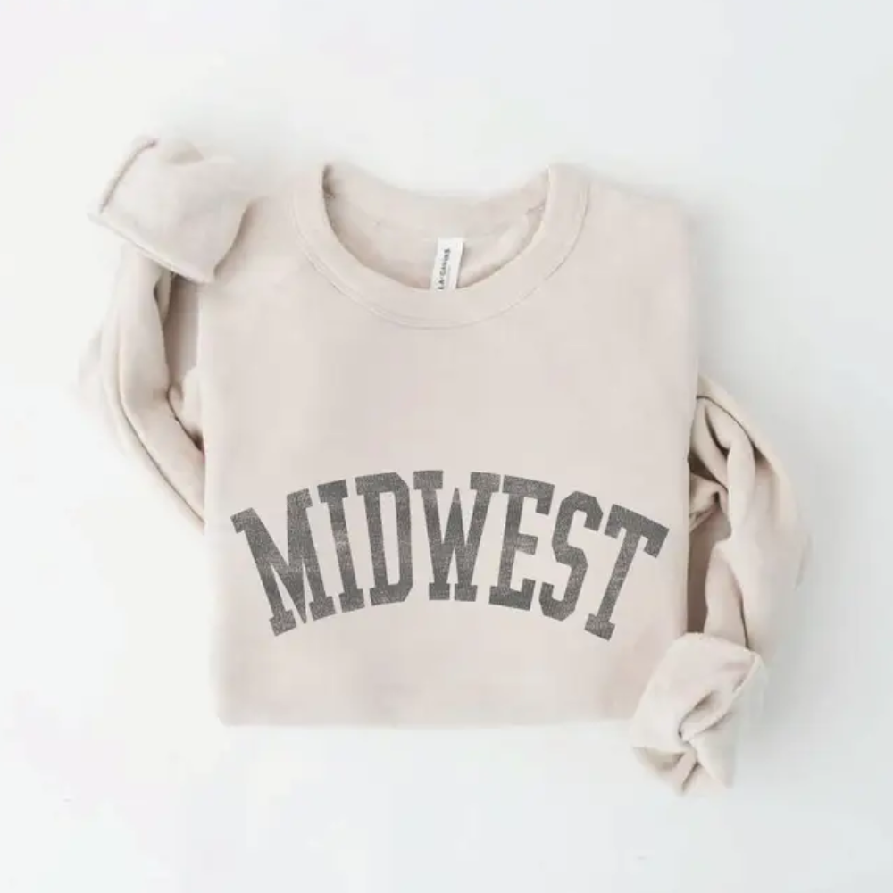 Midwest Vintage Collegiate Style Graphic Sweatshirt - 2 Colors! – RONNINGS